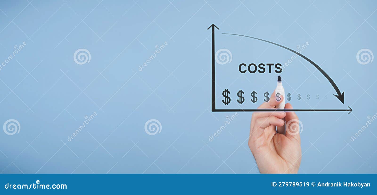 Man Showing Costs Graph. Business Stock Image - Image of diagram ...