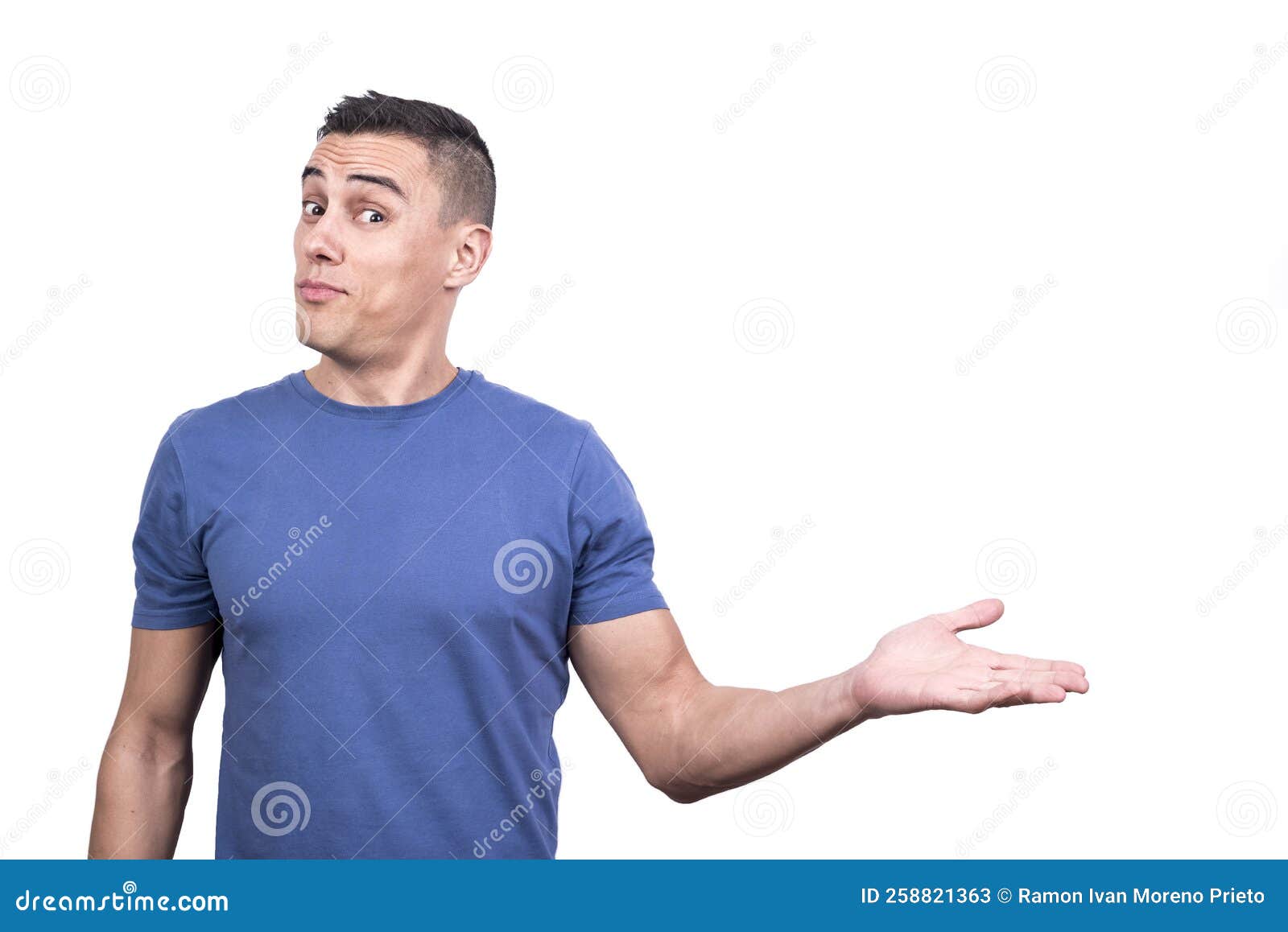 Man Showing with a Gesture and Expression of Interest Stock Image ...