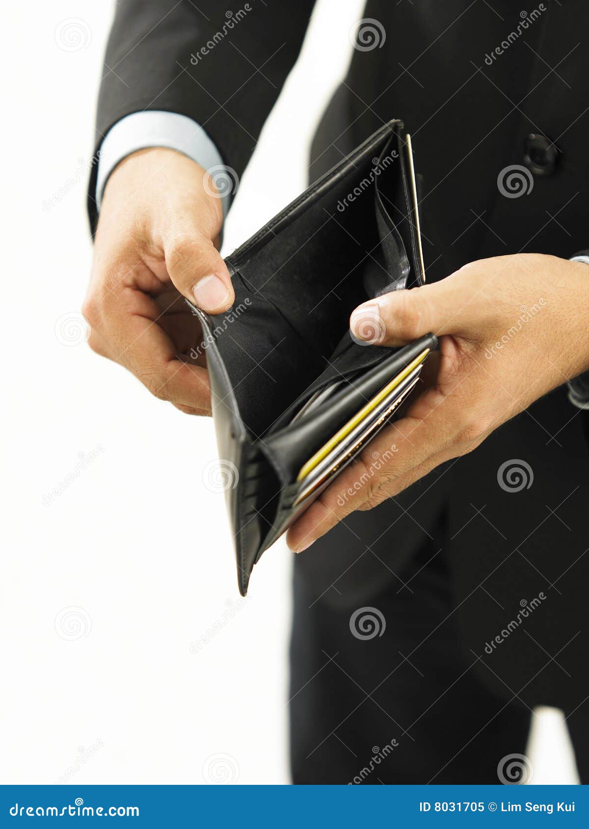 Man Showing His Empty Wallet Stock Image - Image of businessperson ...