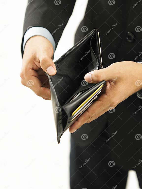 Man Showing His Empty Wallet Stock Image - Image of businessperson ...