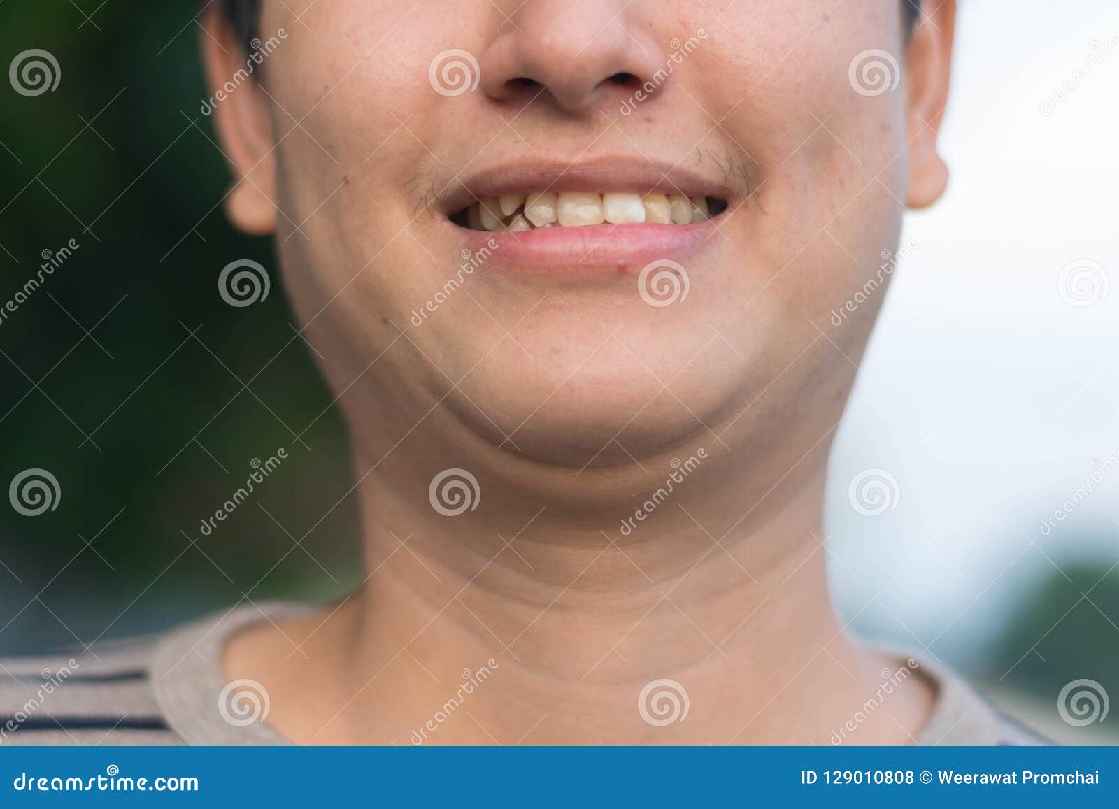 Man Showing His Teeth Smiling Stock Photo - Image of happiness, adult ...