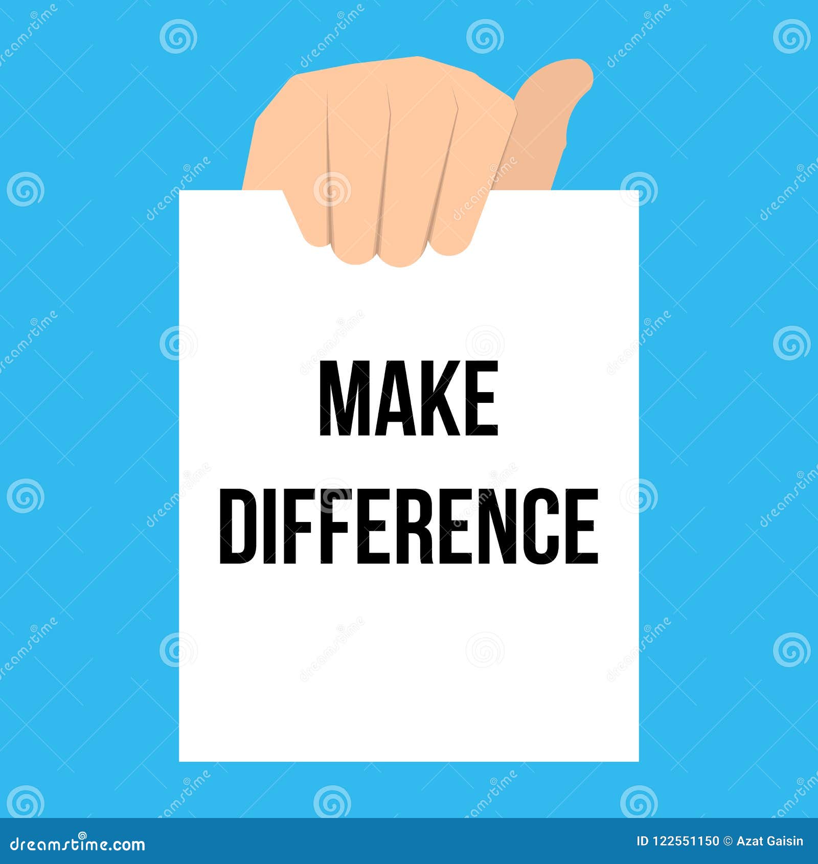 You Make A Difference - Hand Drawn Lettering Phrase Isolated On The ...