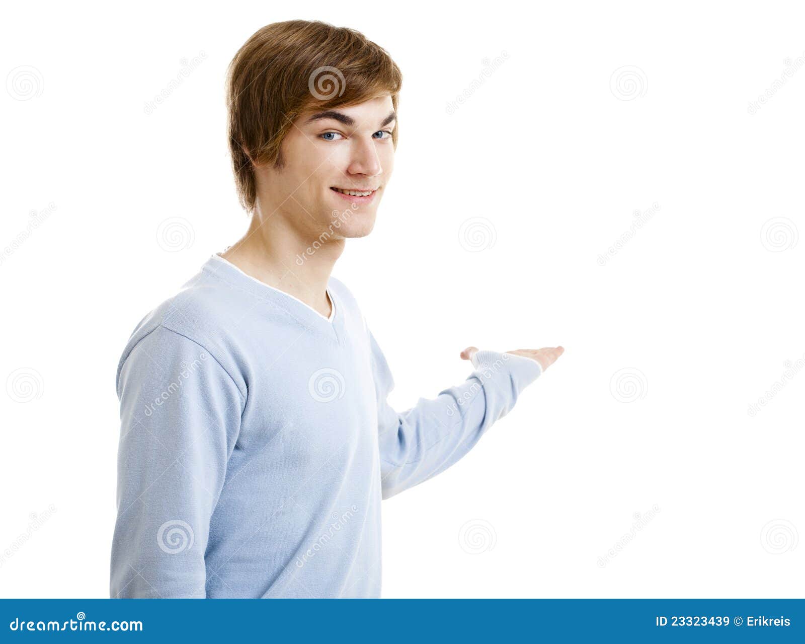 Man showing something stock image. Image of displaying - 23323439