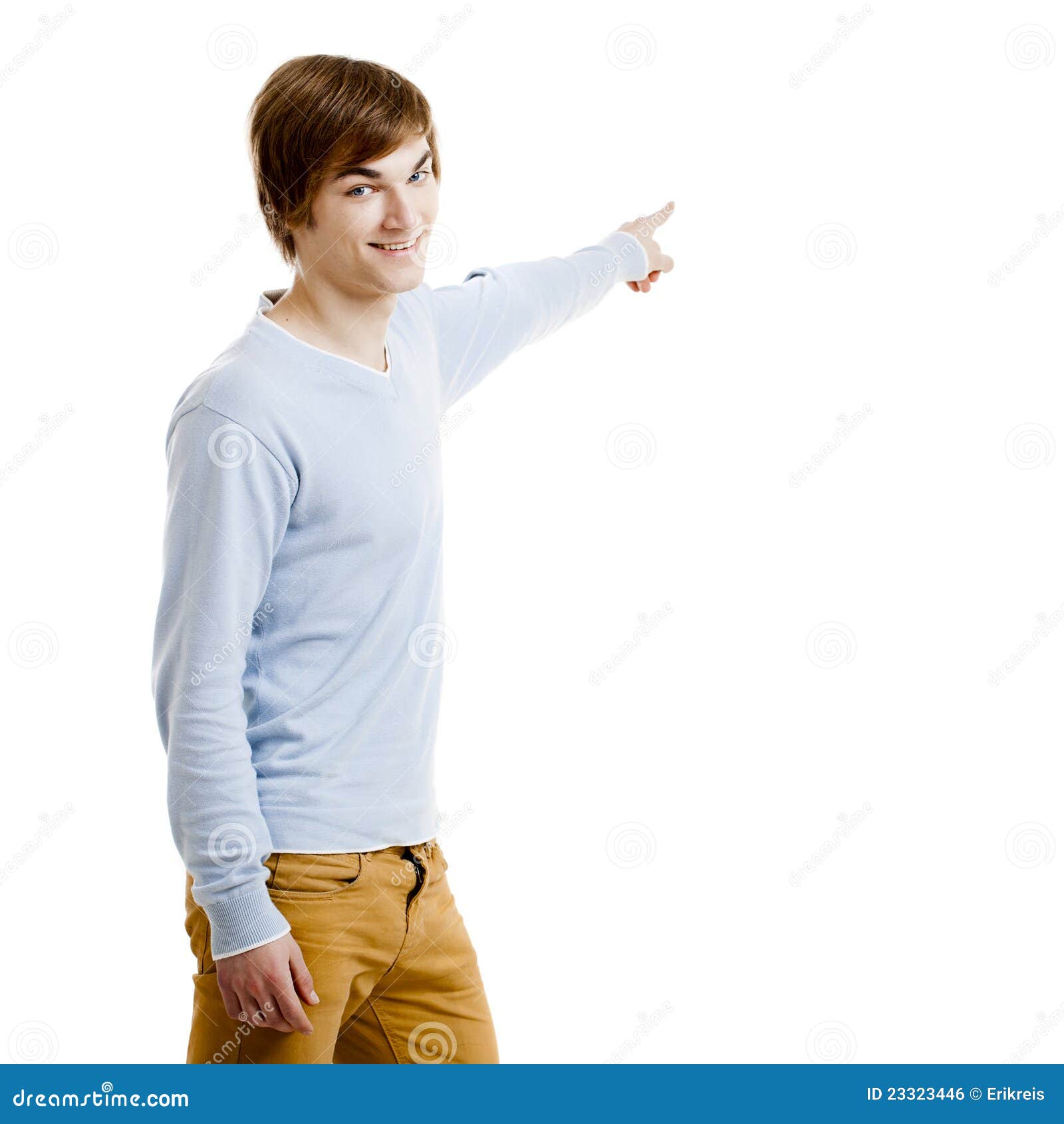 Man showing something stock photo. Image of copy, looking - 23323446