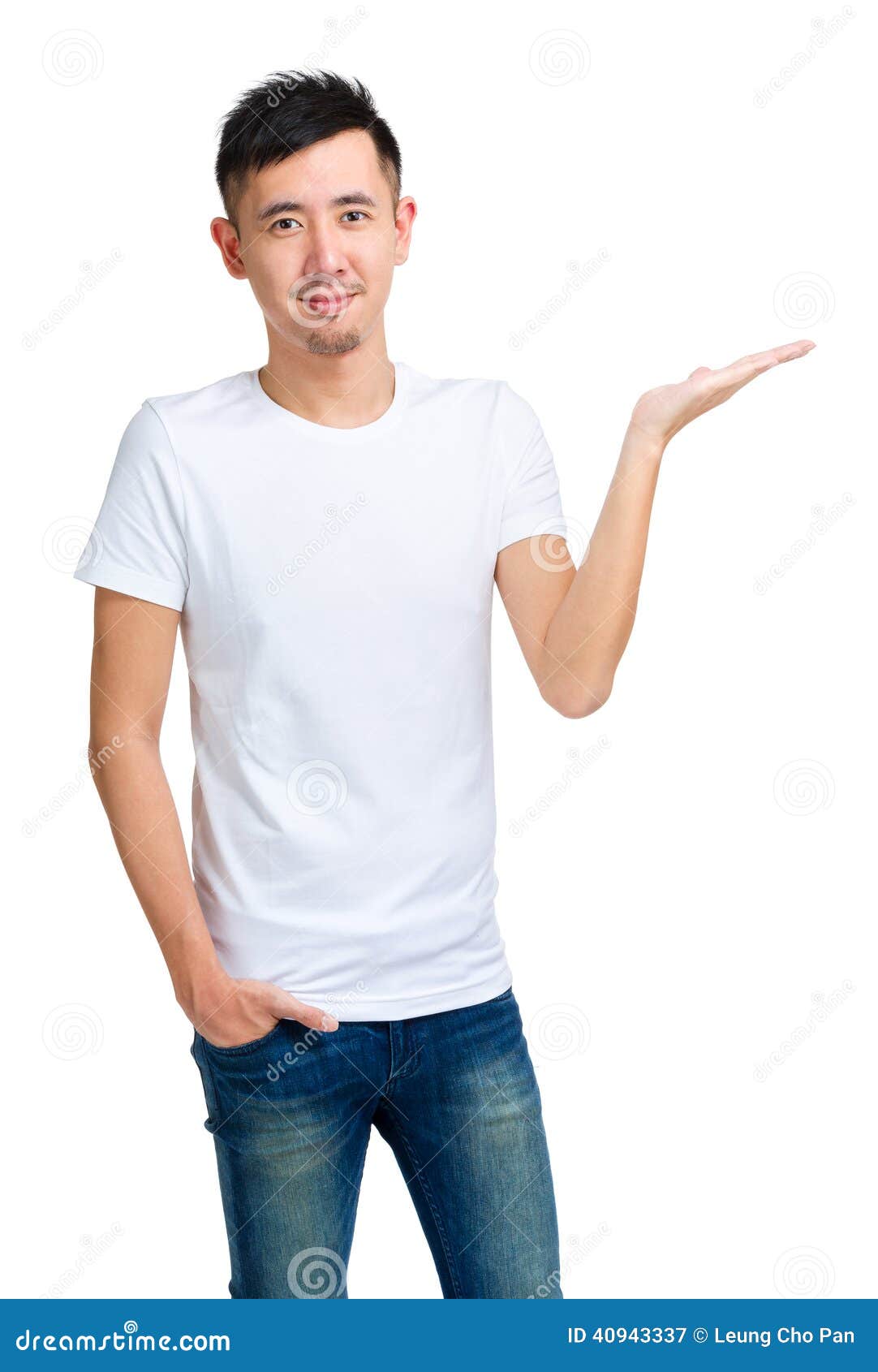 Man Showing Something with His Hand Stock Image - Image of excited ...