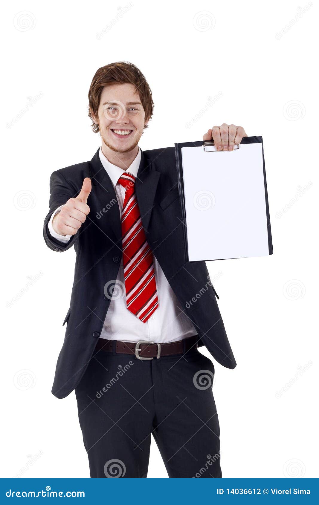 Man showing you something stock photo. Image of page - 14036612