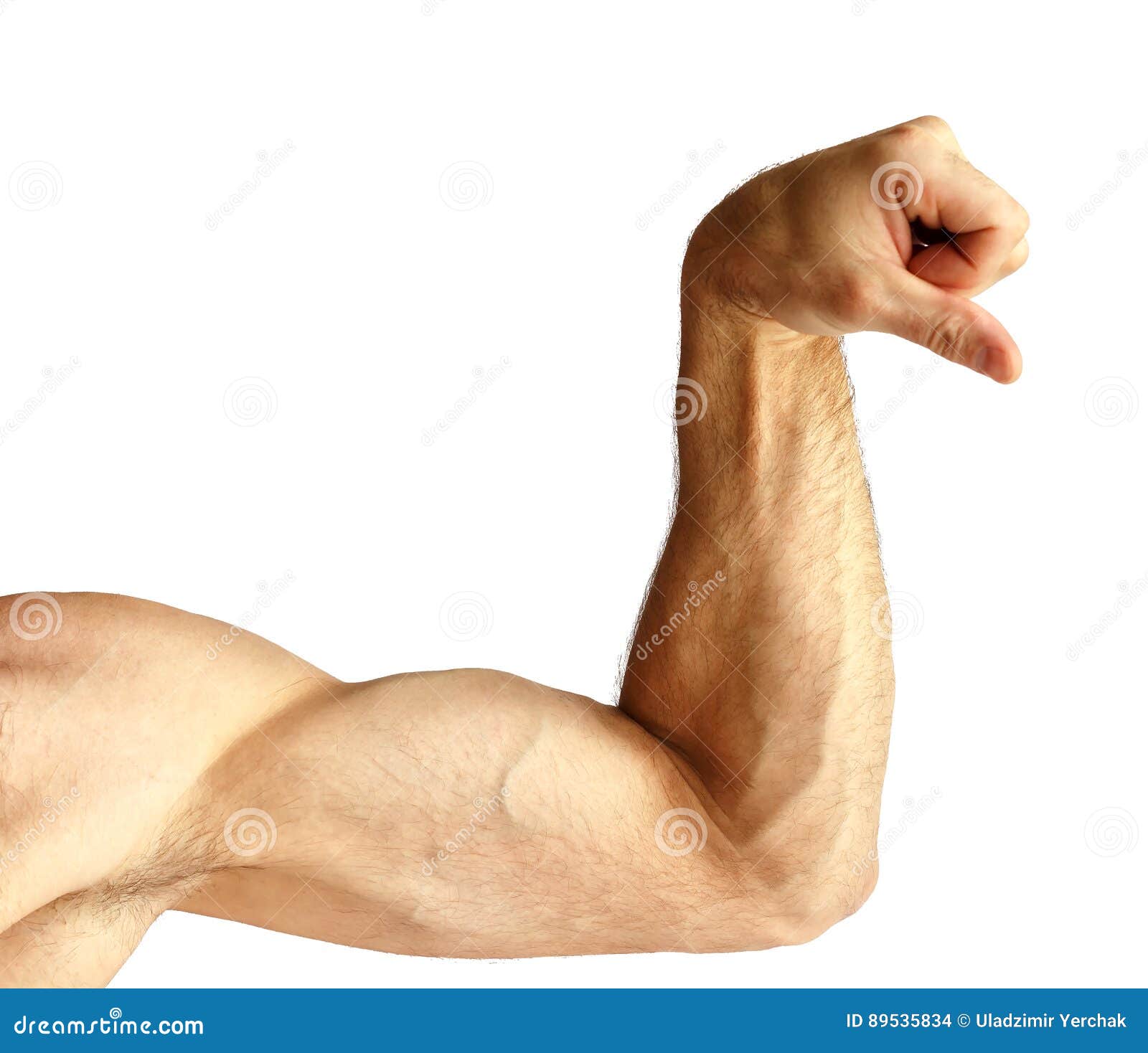 A man shows arm strength. stock photo. Image of health - 89535834