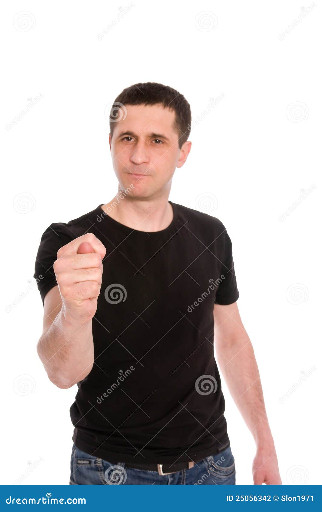 Man Shows a Fig (focus on Hand) Stock Photo - Image of pensive, shirt ...