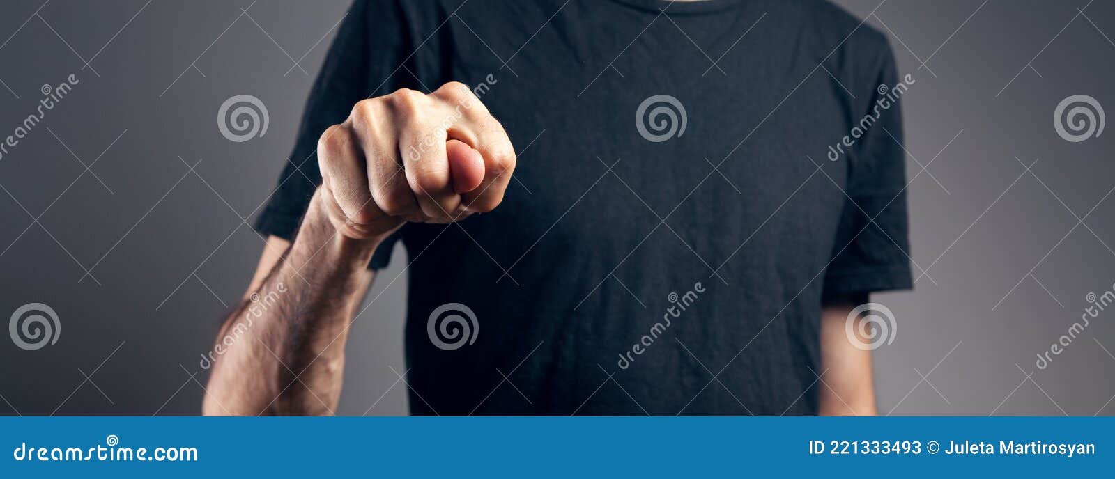 Man Shows Offensive Gesture Stock Image - Image of wrist, showing ...