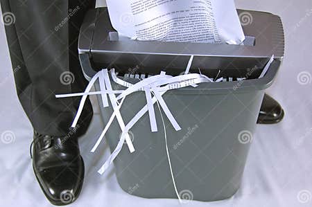 Man shredding paper stock photo. Image of shredding, business - 775246