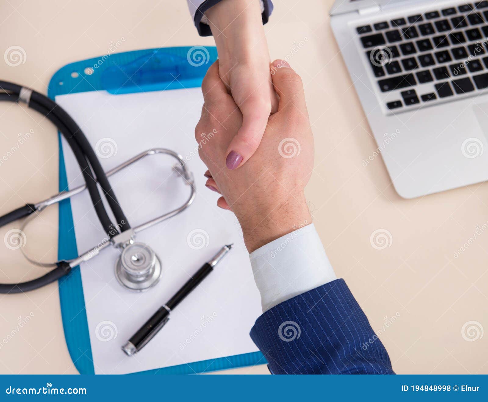Man Signing Medical Insurance Contract Stock Photo - Image of contract ...