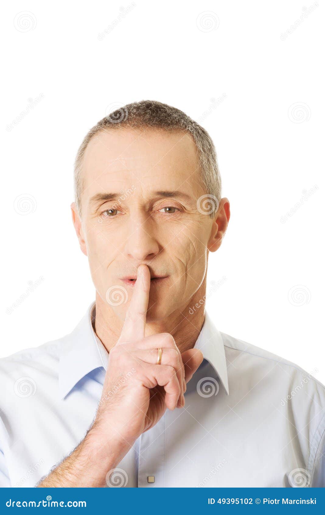Man with silent gesture stock photo. Image of confident - 49395102