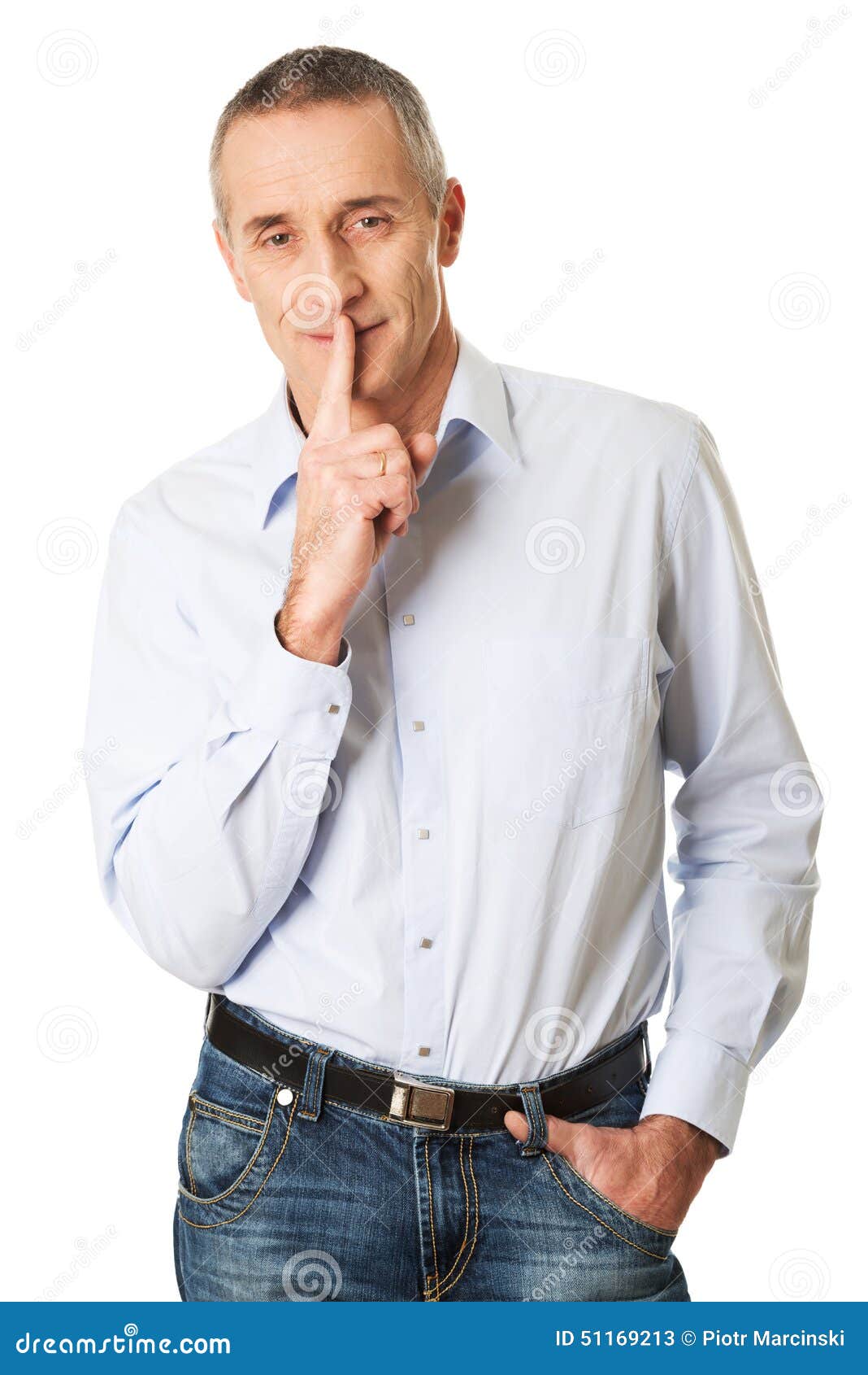 Man with silent gesture stock image. Image of hand, gesturing - 51169213