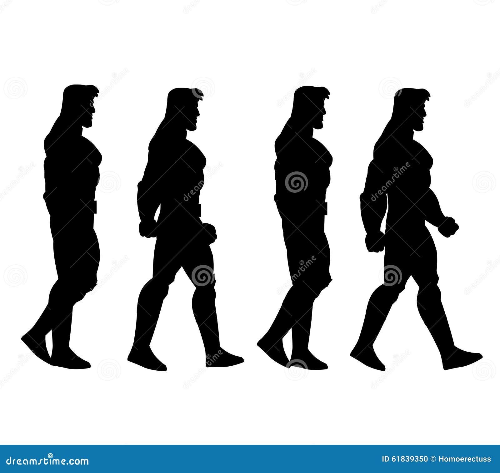 Man Silhouette Animation Sprite Vector Illustration | CartoonDealer.com ...