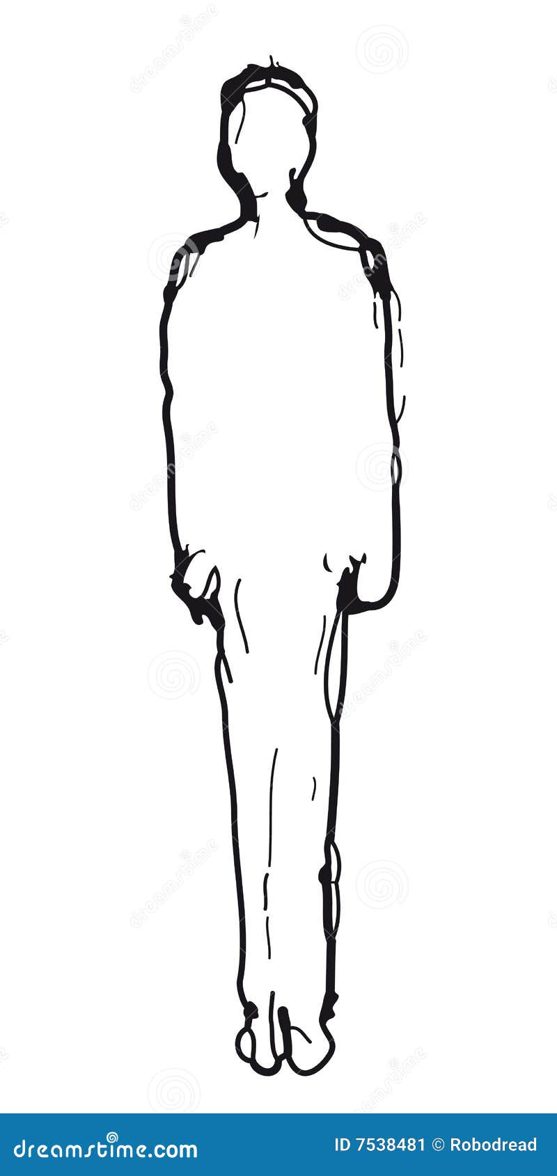 Man silhouette (vector) stock vector. Illustration of feet - 7538481