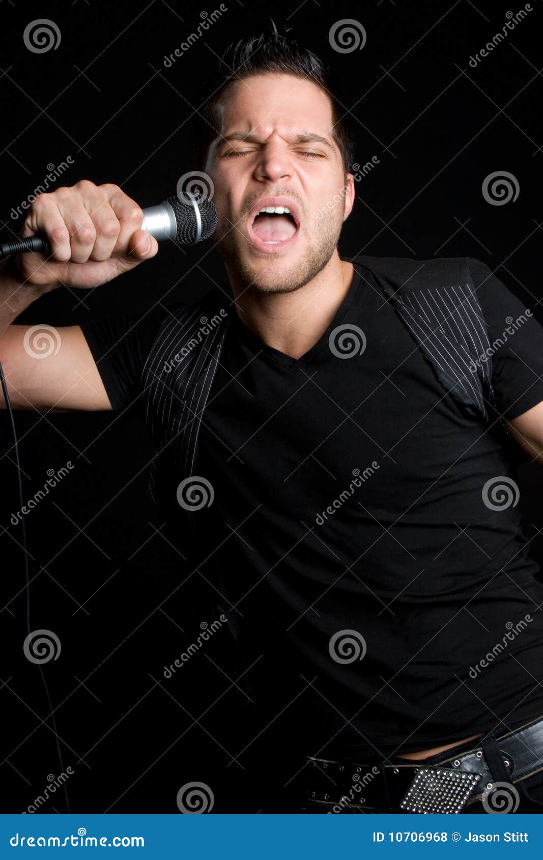 Man Singing stock photo. Image of rocker, holding, teenager - 10706968