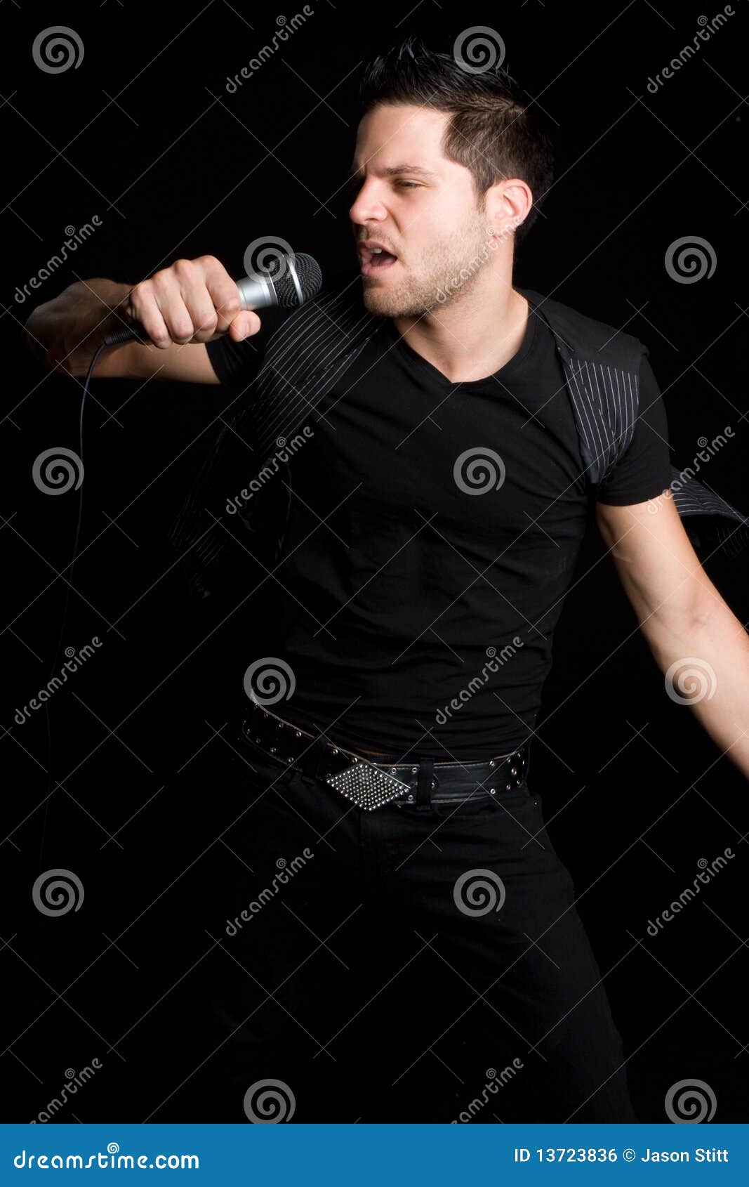 Man Singing stock photo. Image of rockstar, singer, rock - 13723836