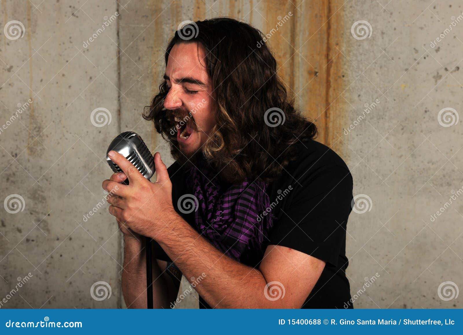 Man Singing stock photo. Image of singer, adult, vintage - 15400688