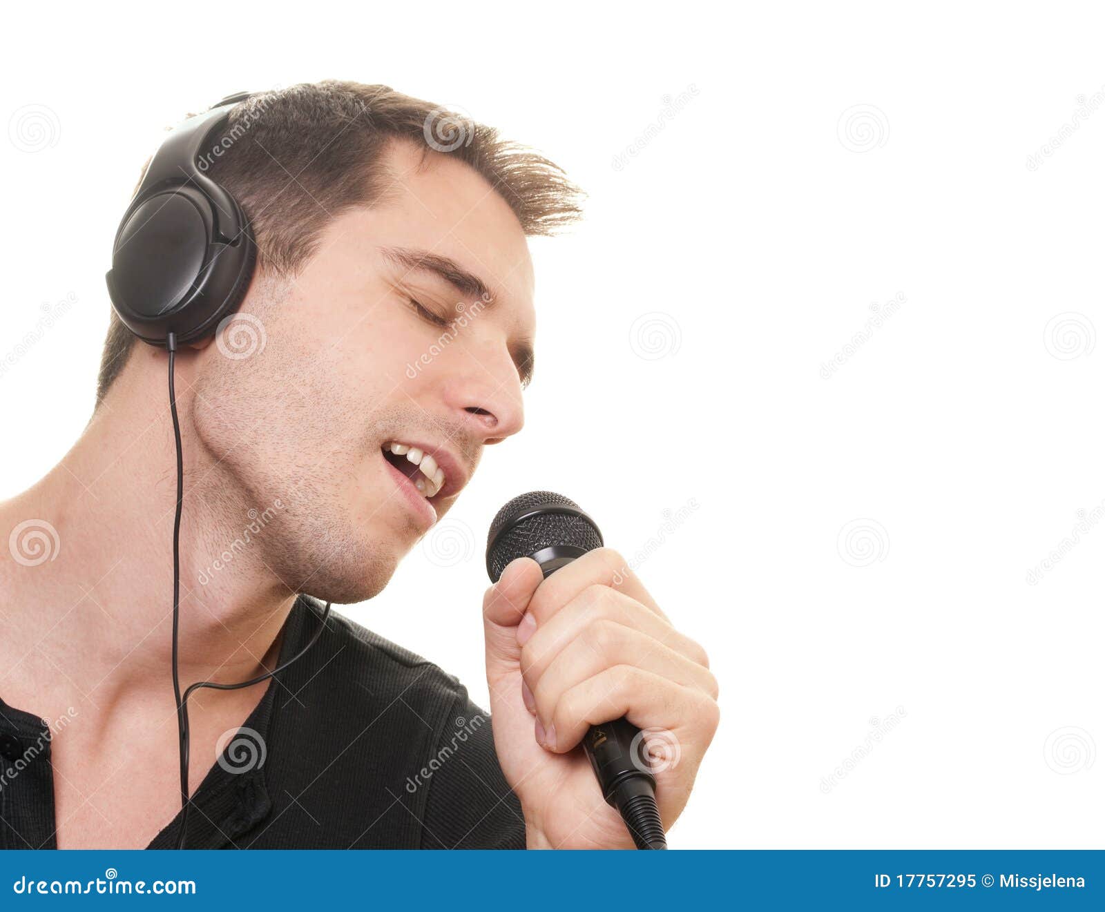 Man singing stock image. Image of face, happiness, entertainment - 17757295