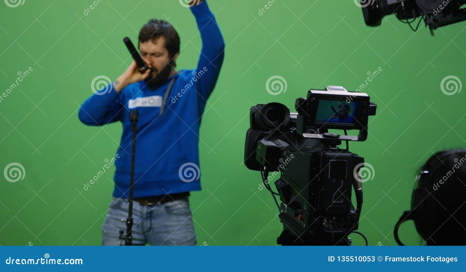Man singing at an audition stock image. Image of performance - 135510053