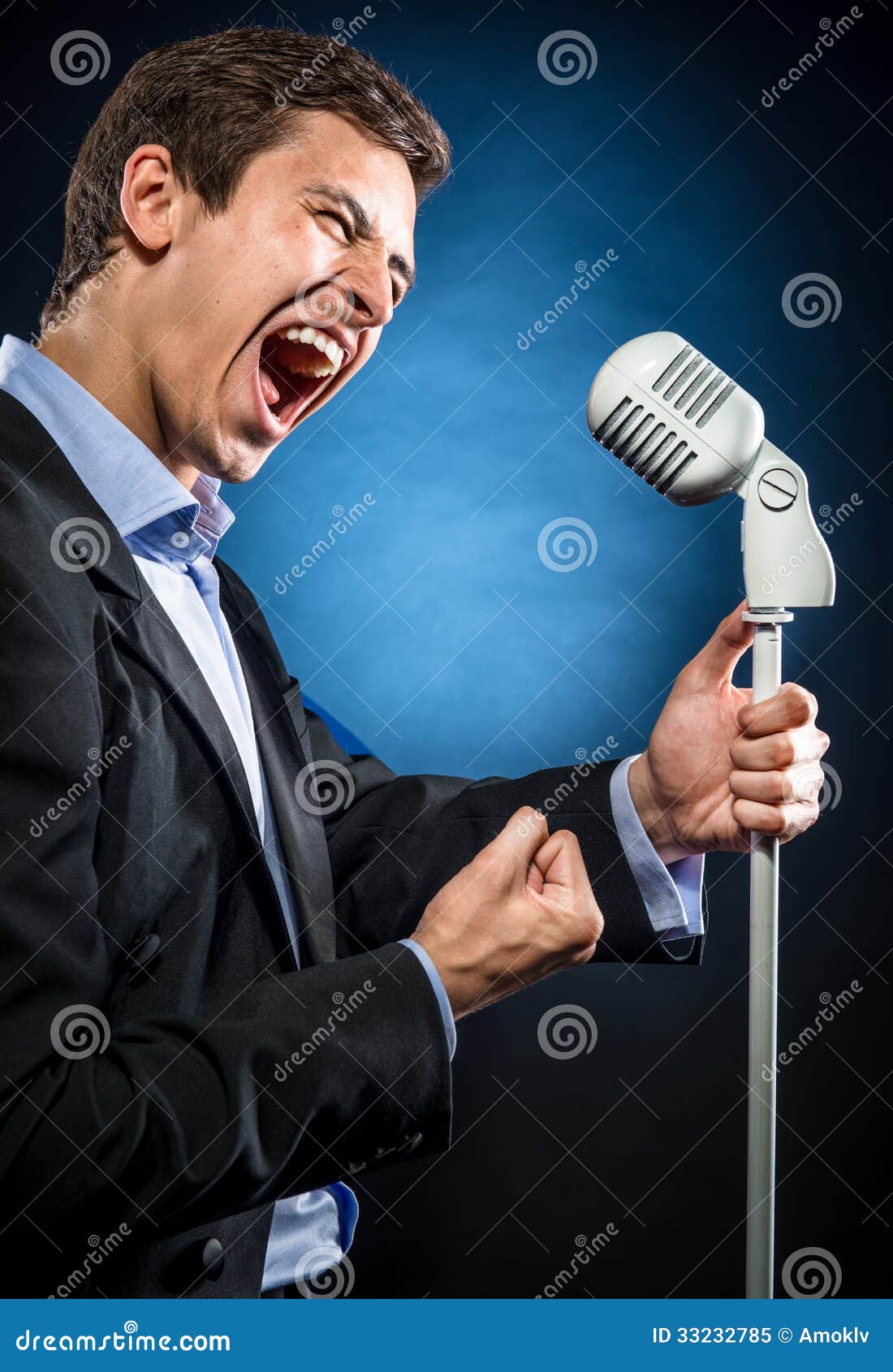 Man singing stock image. Image of male, musician, elegance - 33232785