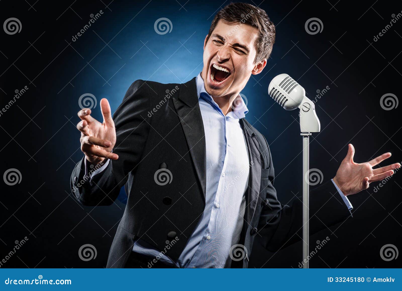Man singing stock photo. Image of black, people, musician - 33245180