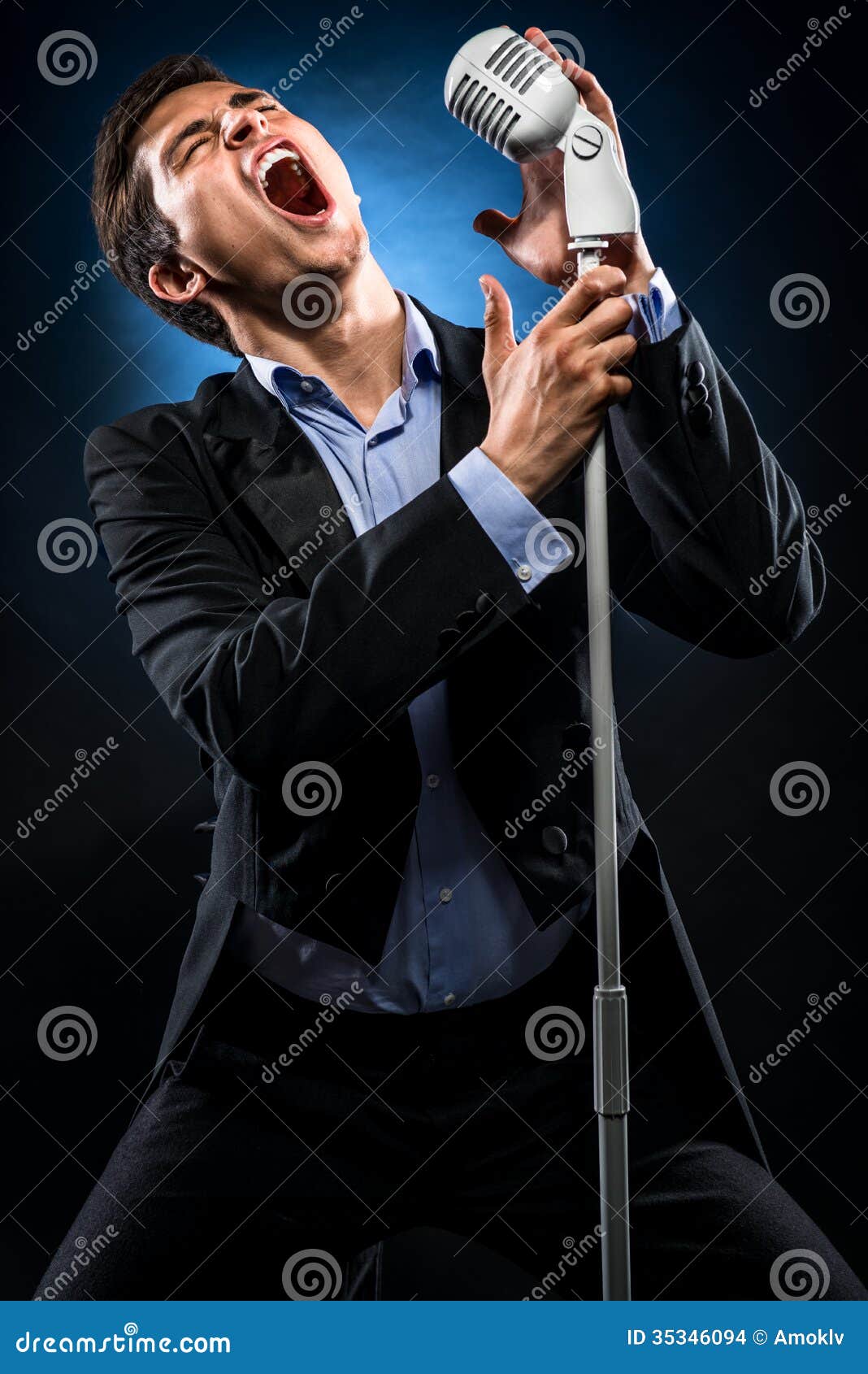 Man singing stock photo. Image of people, elegance, emotional - 35346094