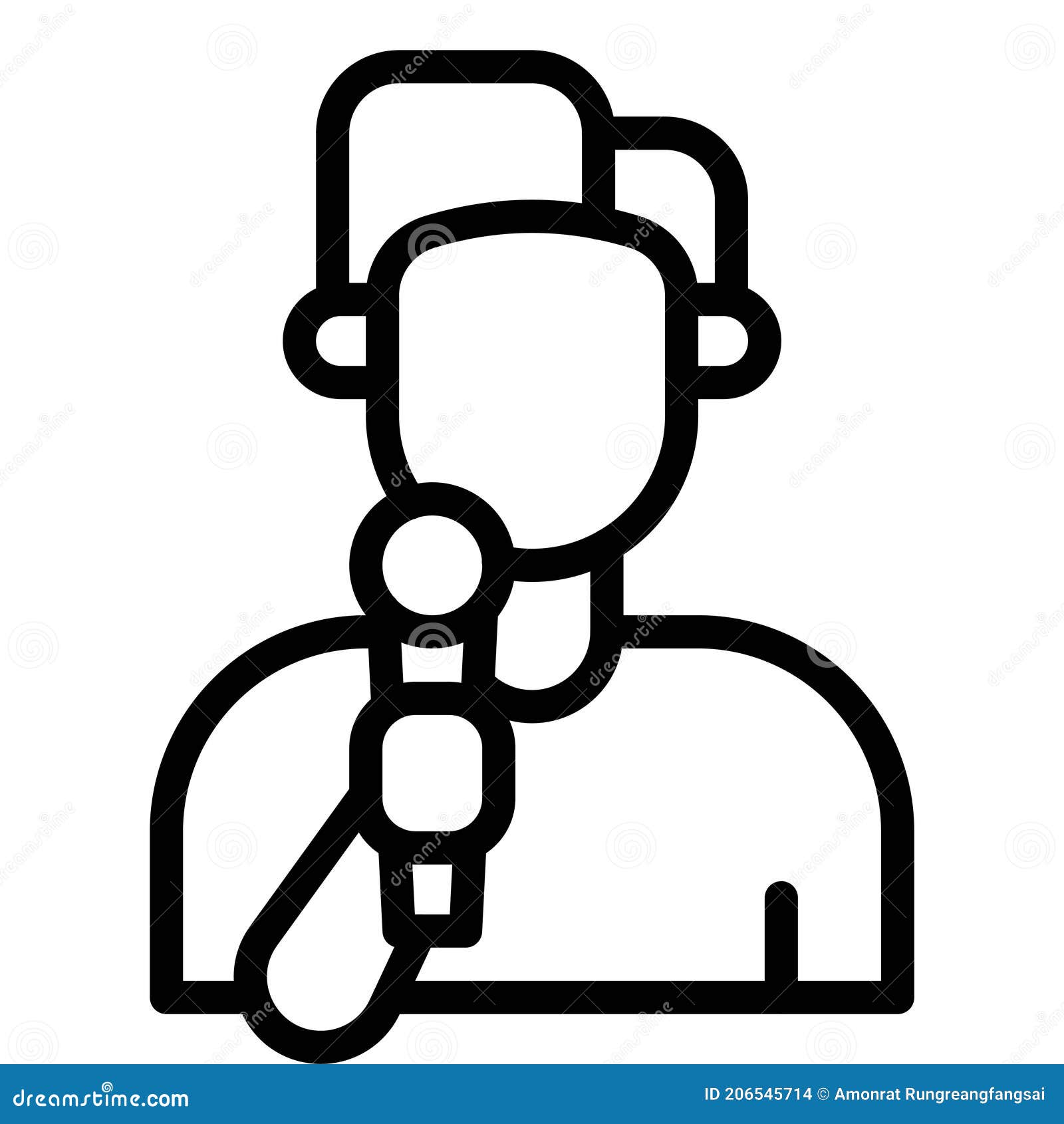 Man Singing Icon, Birthday Party Related Vector Illustration Stock ...