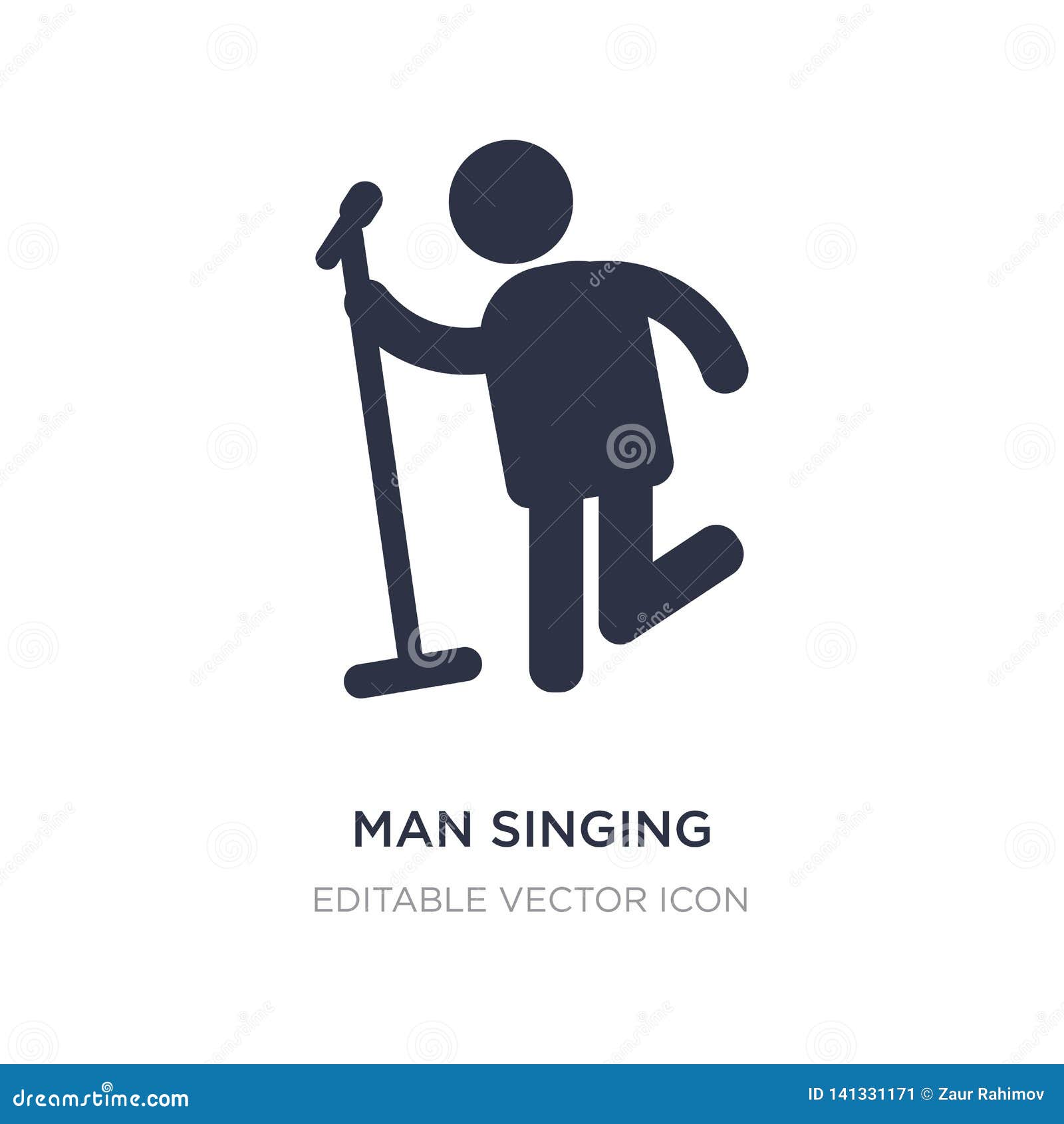 Singing Icon. Trendy Singing Logo Concept On White Background Fr ...