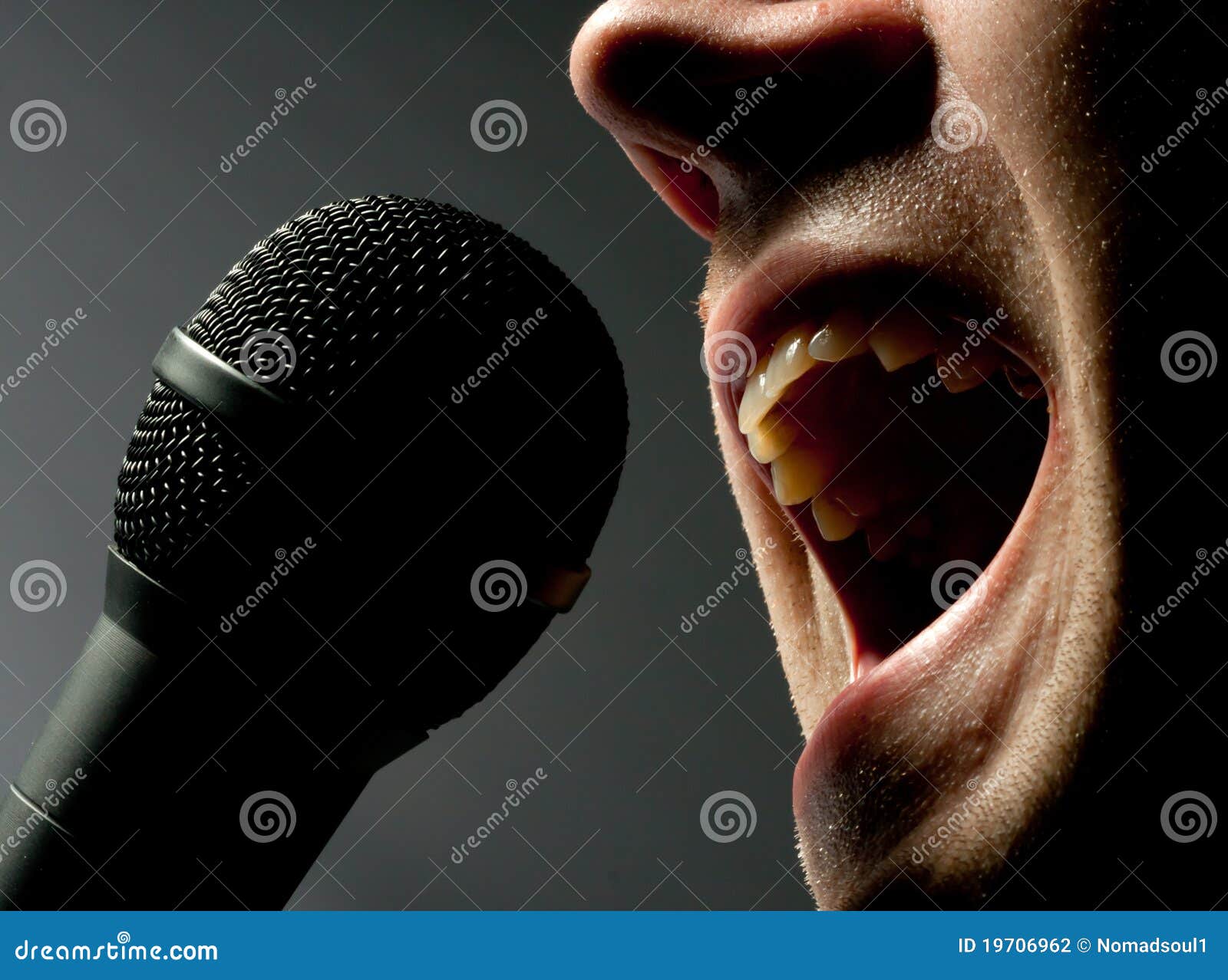 Man singing to microphone stock photo. Image of music - 19706962