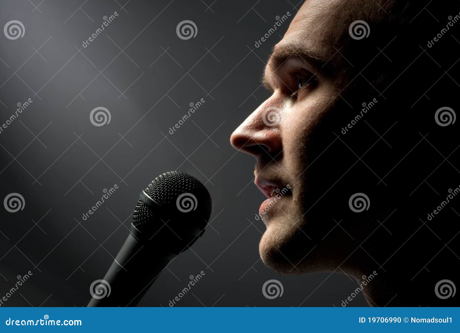 Man singing to microphone stock photo. Image of performance - 19706990