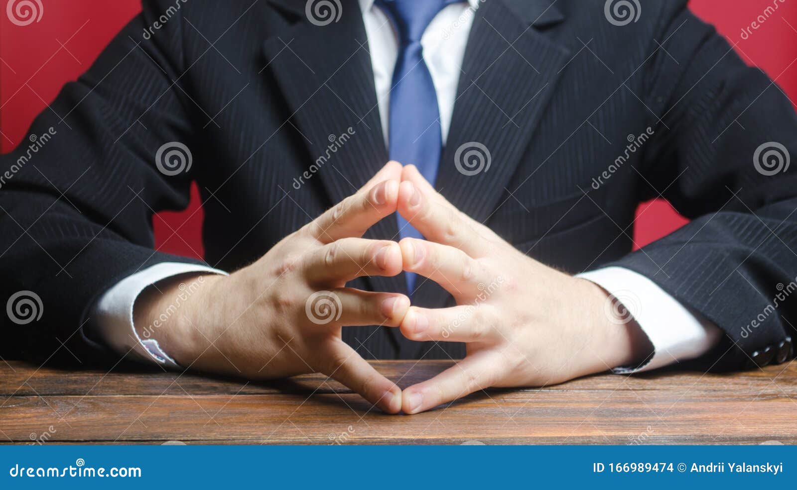 A Man Sits with His Hands in the Lock. Conflict Resolution, Search for ...