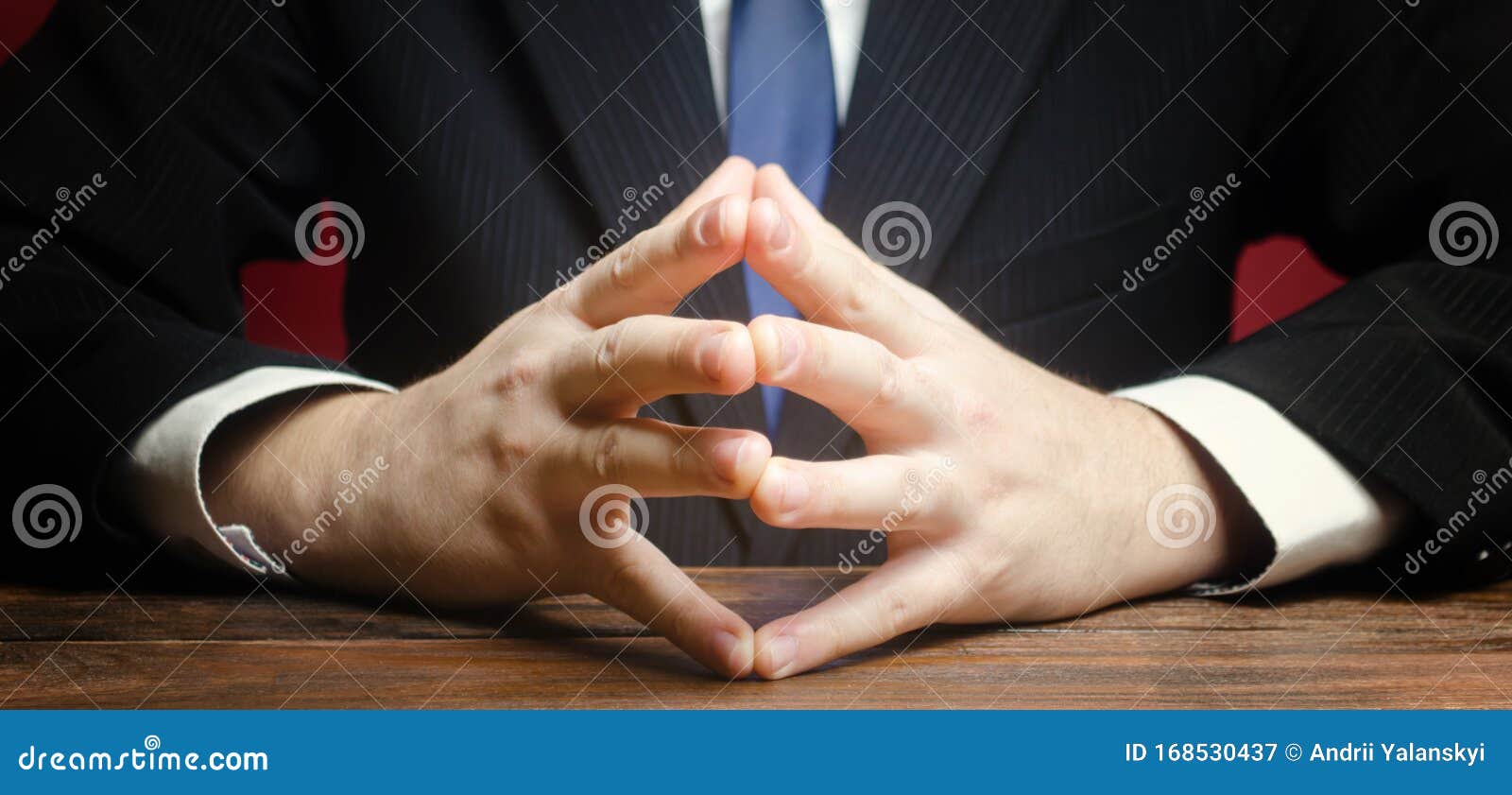A Man Sits with His Hands in the Lock. Conflict Resolution, Search for ...