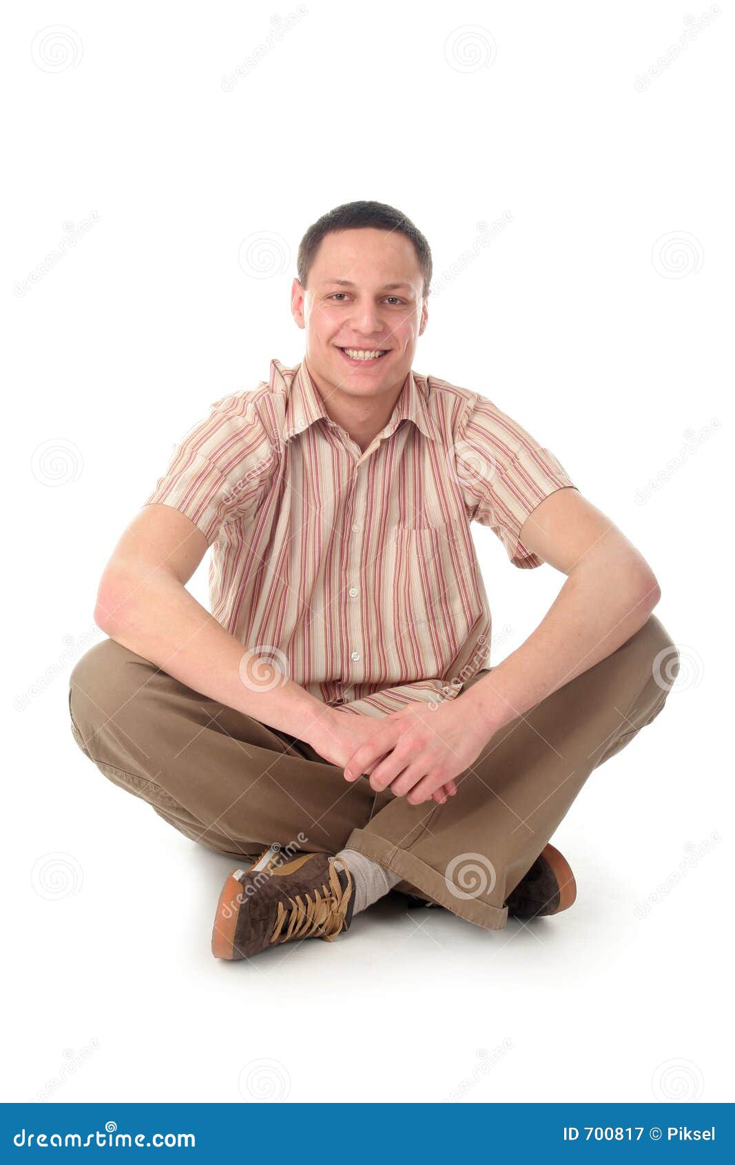 Man sitting stock image. Image of background, studio, sitting - 700817