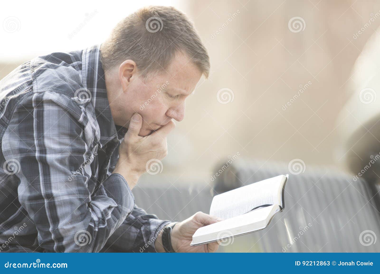 Man Reading A Bible Royalty-Free Stock Image | CartoonDealer.com #29891590