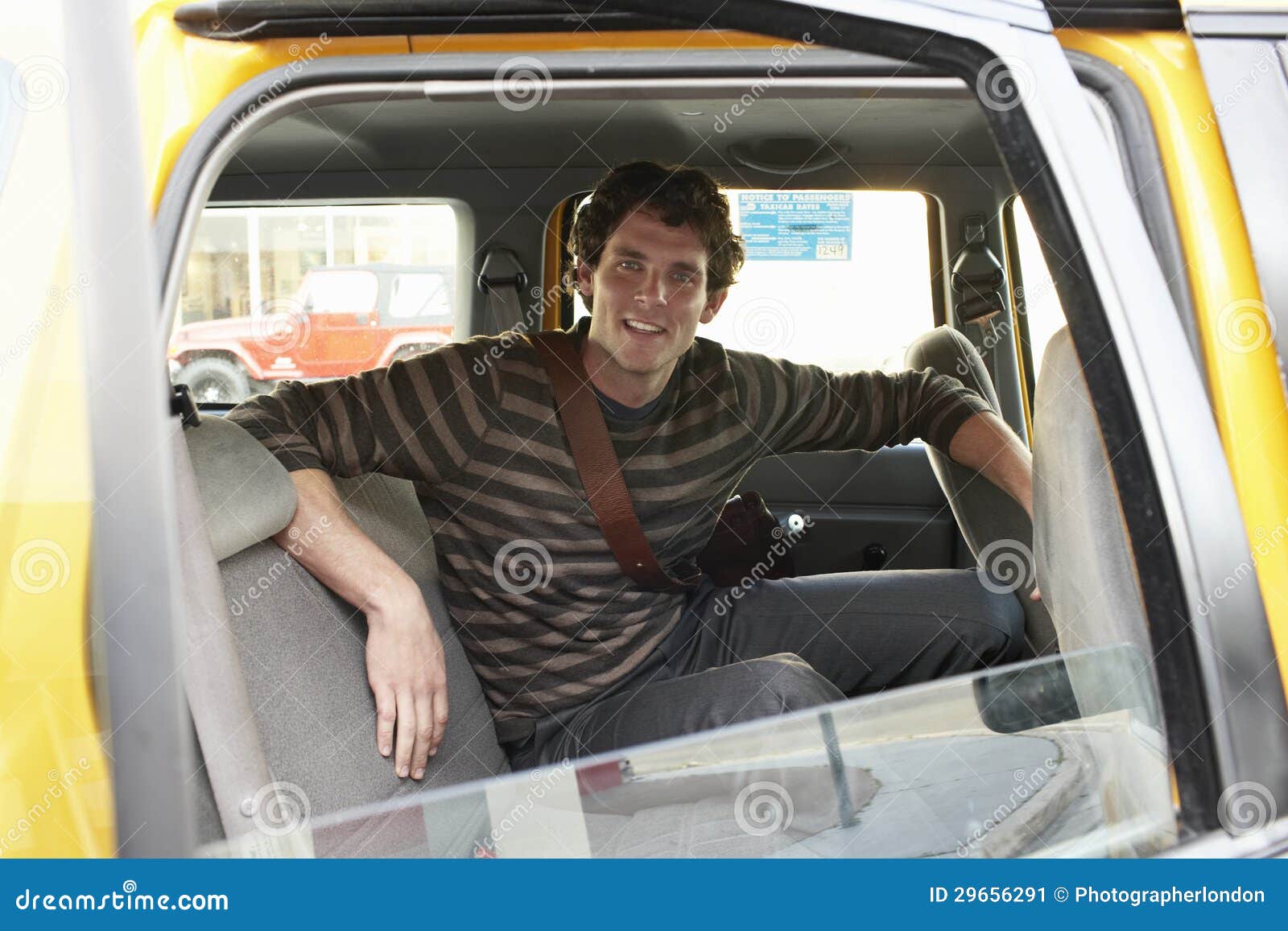 Man Sitting in a Cab stock image. Image of lifestyle - 29656291