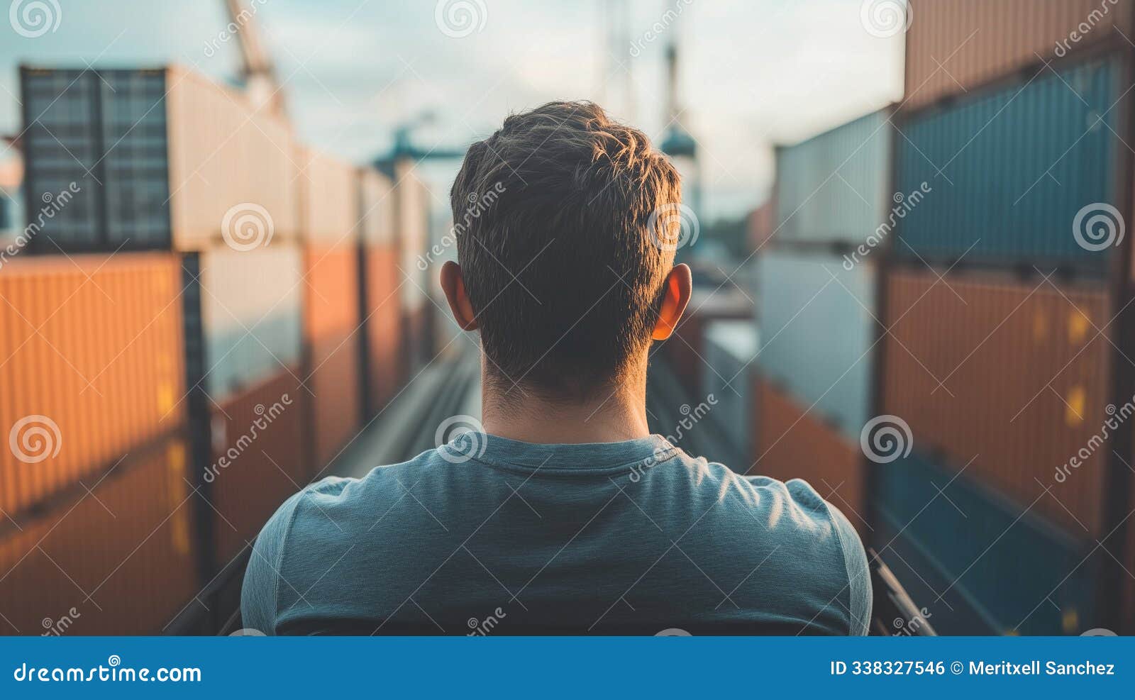 Stack Of Containers With Truck And Forklift Royalty-Free Stock Photo ...