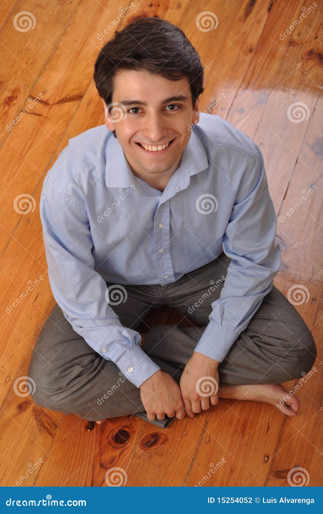 Man sitting on the floor stock photo. Image of alone - 15254052