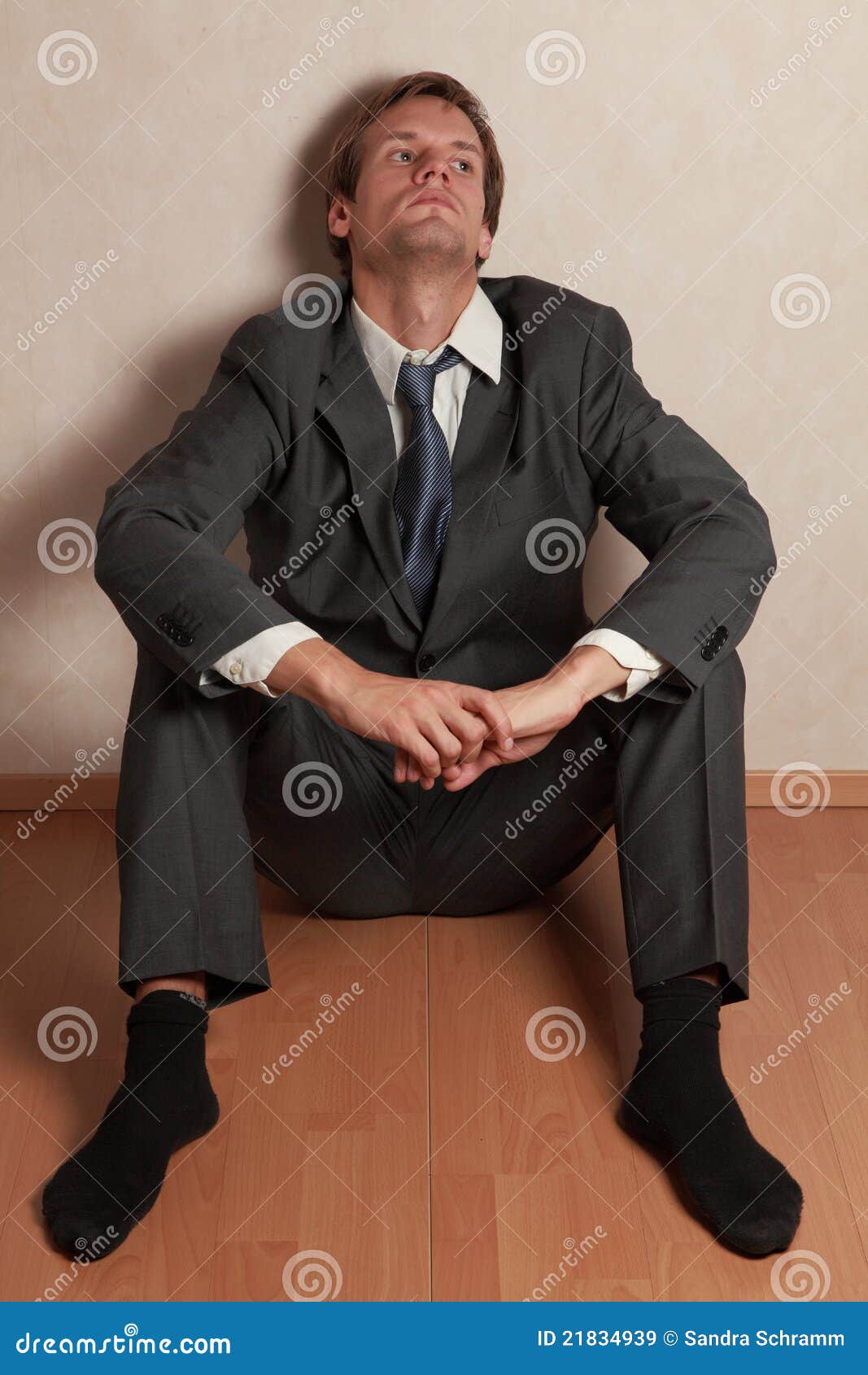 Man sitting on the floor stock image. Image of white - 21834939