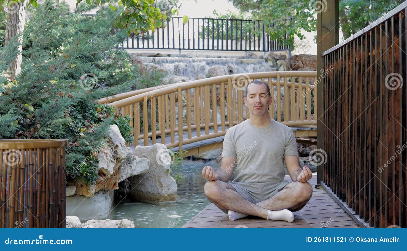 A Man Sitting in the Lotus Position and Meditating Stock Video - Video ...