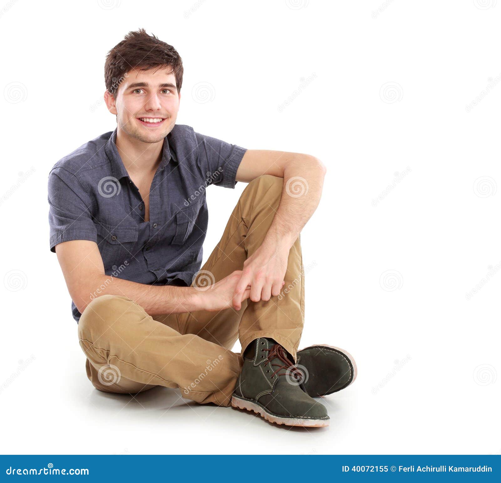 People Sitting White Background