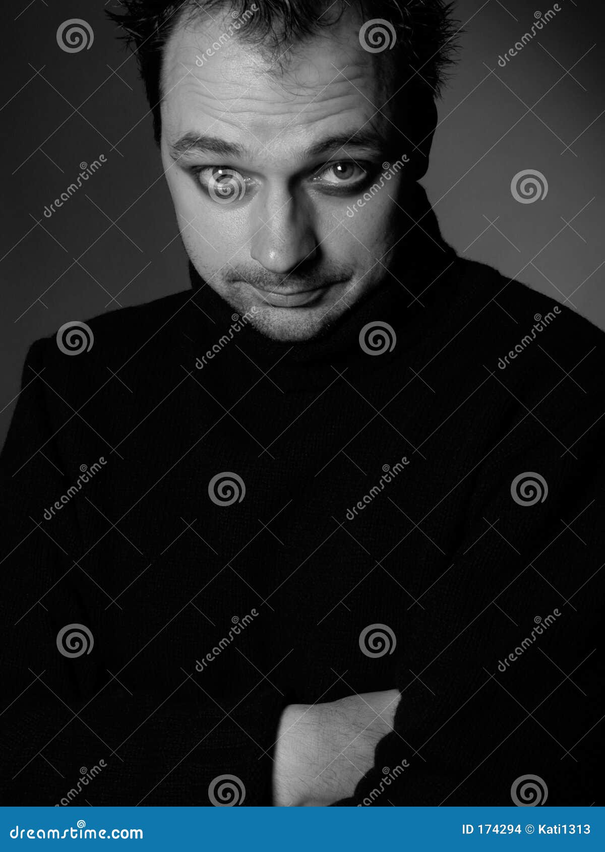 Man: skeptical stock photo. Image of head, skeptical, fashion - 174294