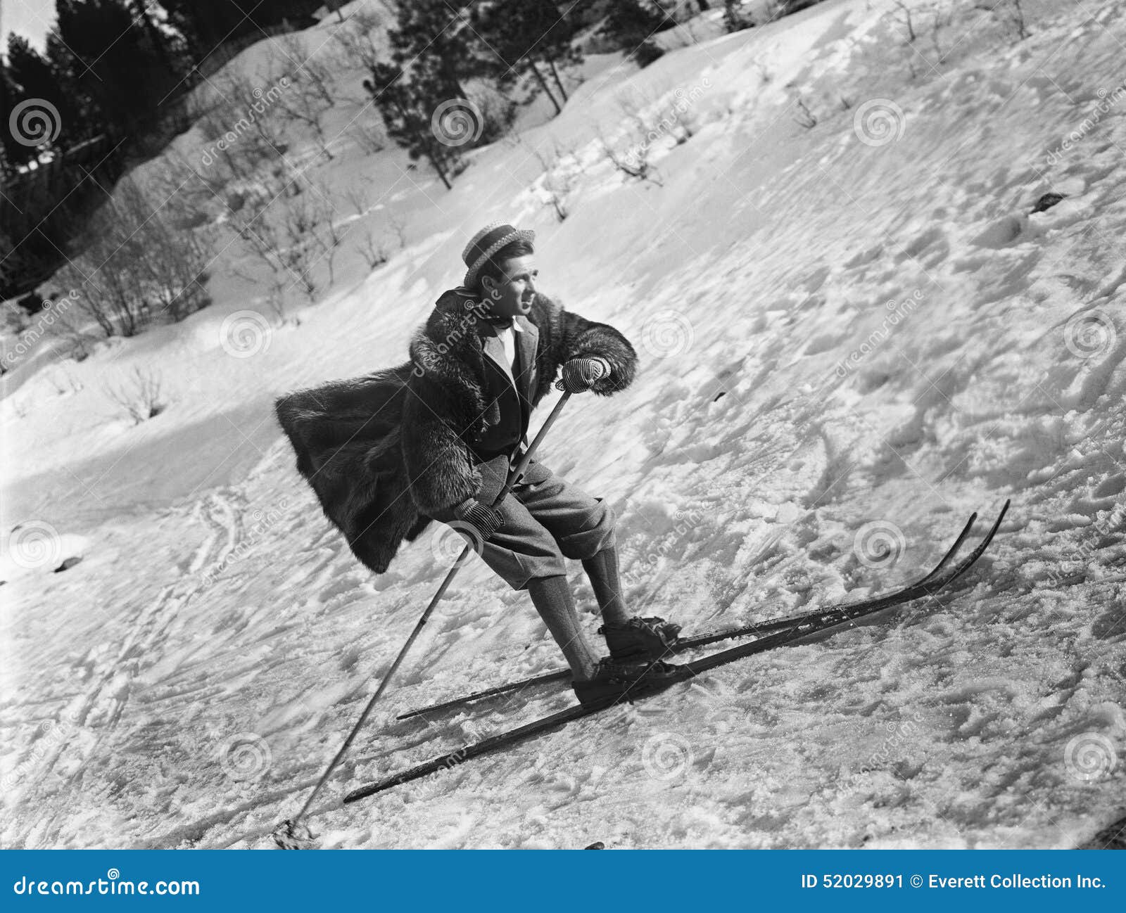 Man skiing stock image. Image of outdoor, bygone, 3540 - 52029891
