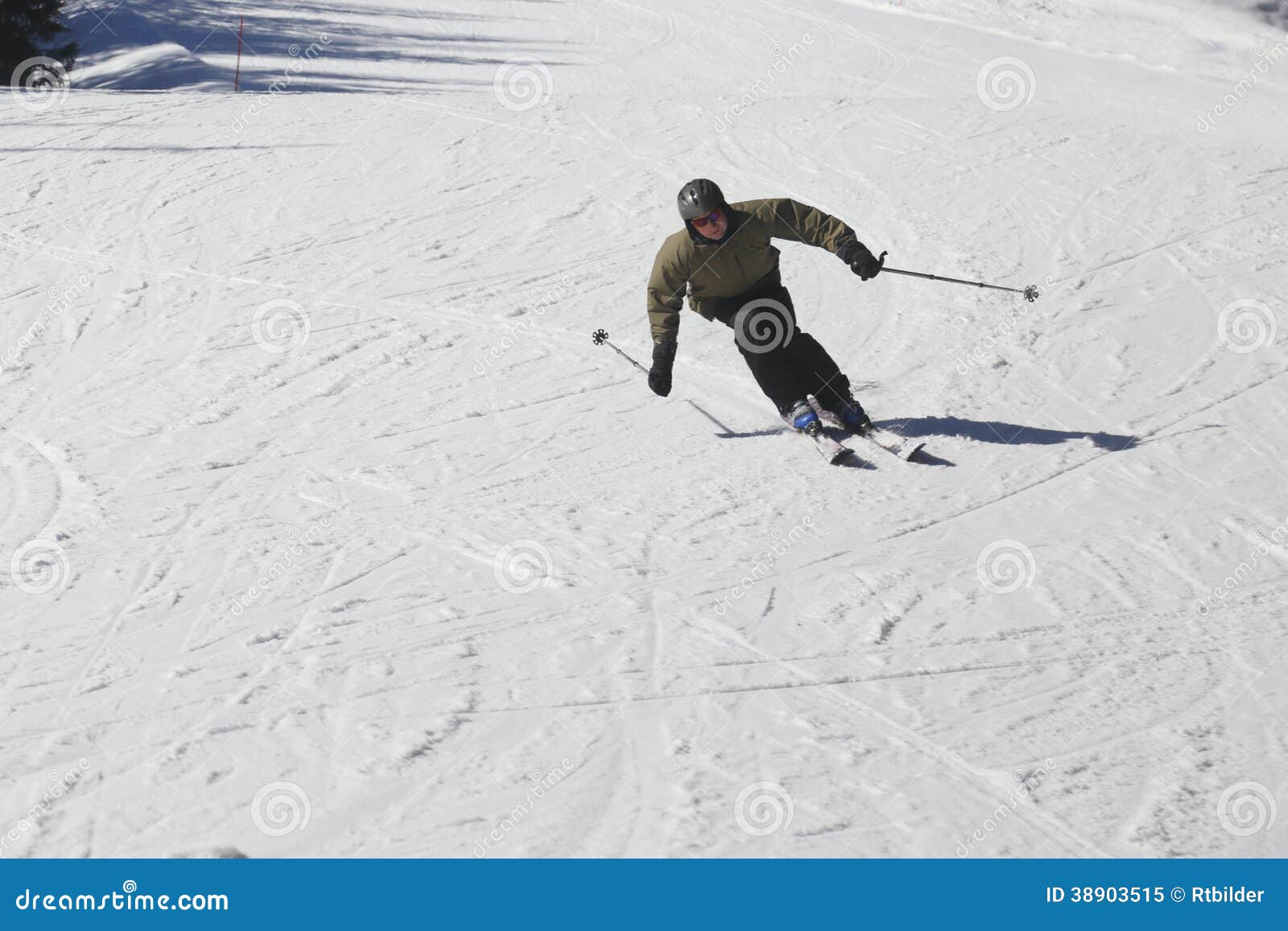Man is skiing stock image. Image of blue, beautiful, skier - 38903515