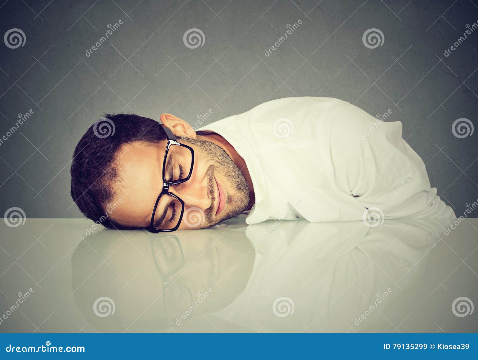 Man sleeping on a desk stock image. Image of caucasian - 79135299