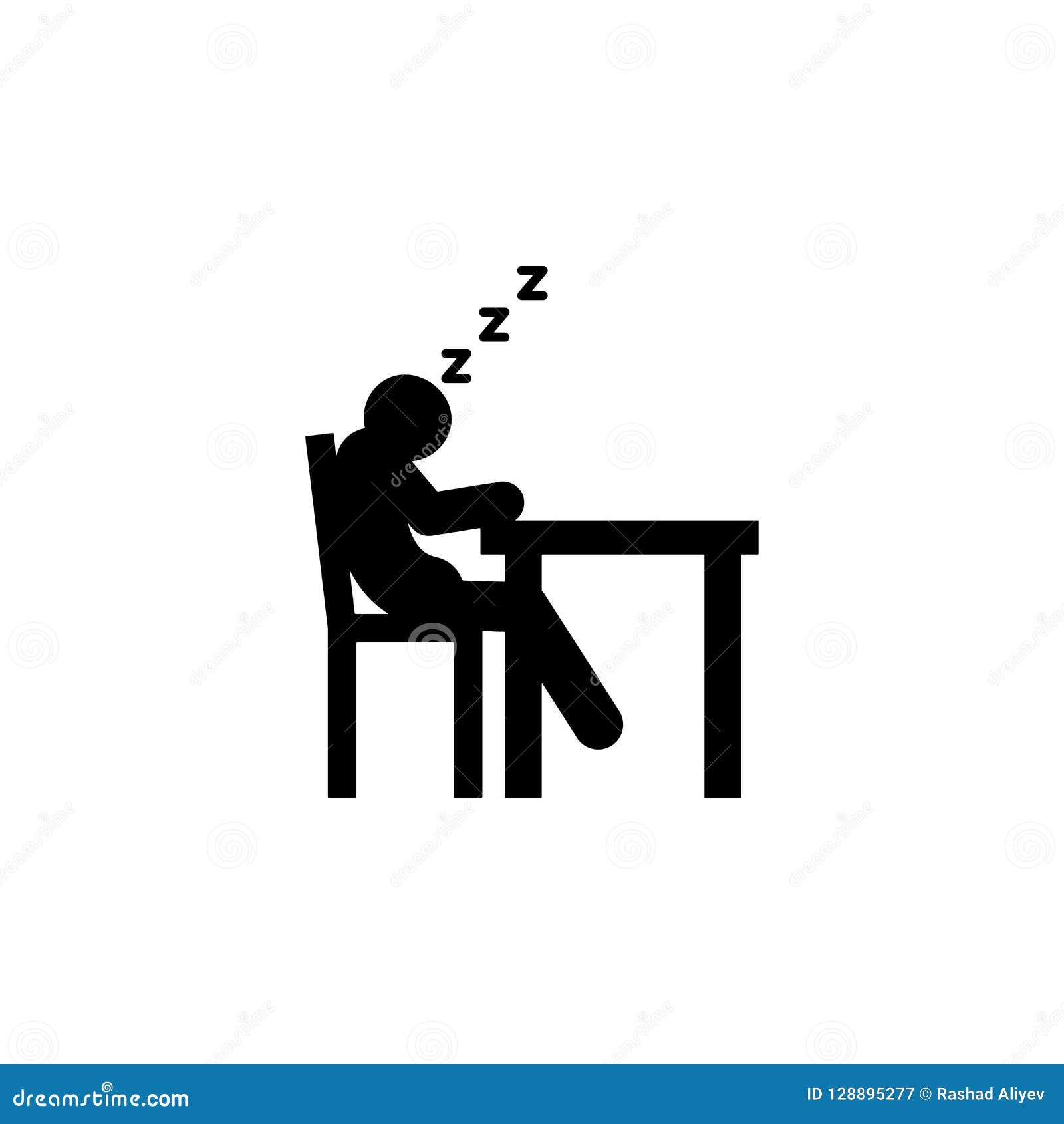 Man, Sleeping Icon. Element of Man is Sitting Icon for Mobile Concept ...