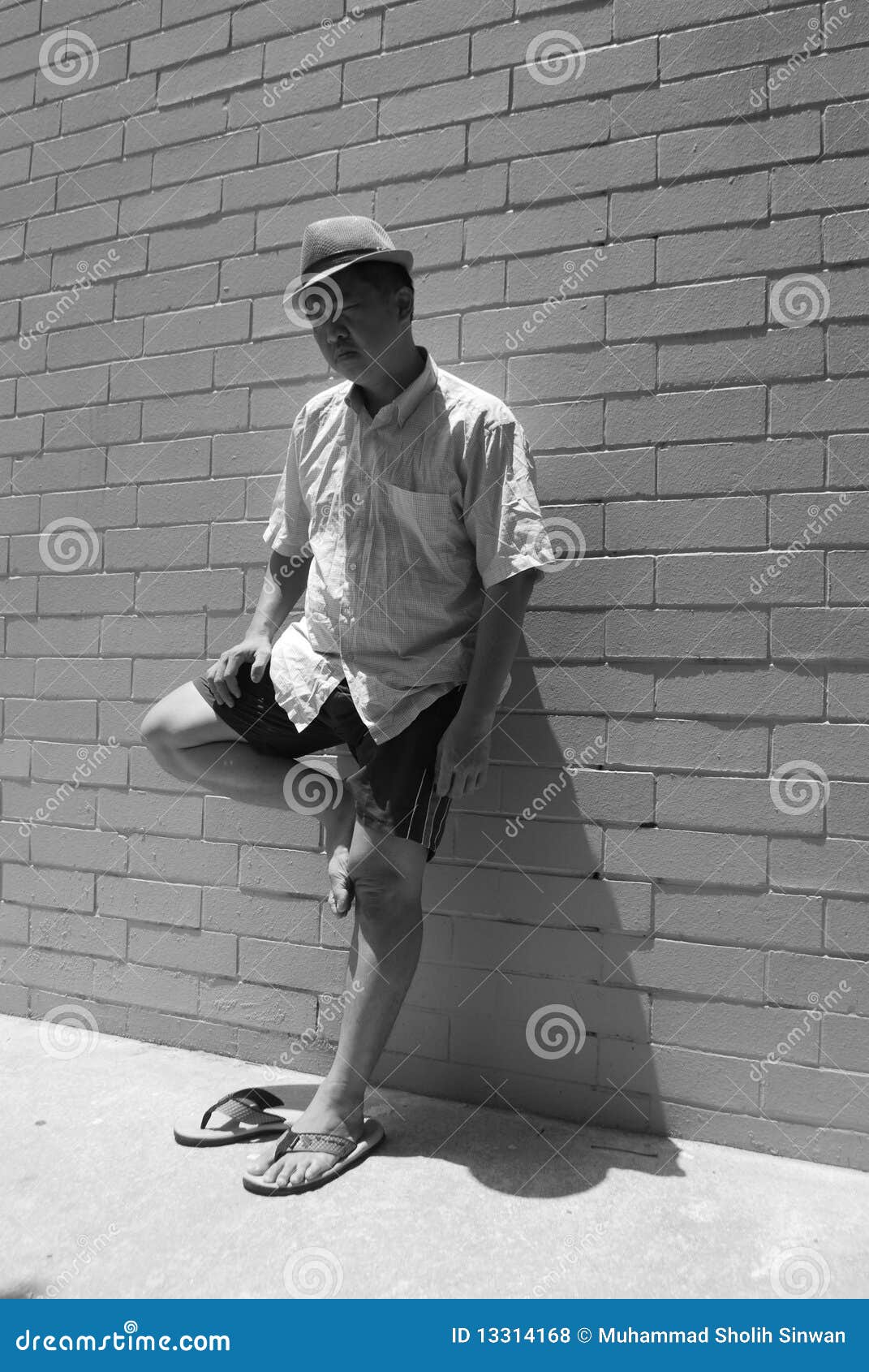 Man Sleeping standing stock photo. Image of sleeping - 13314168