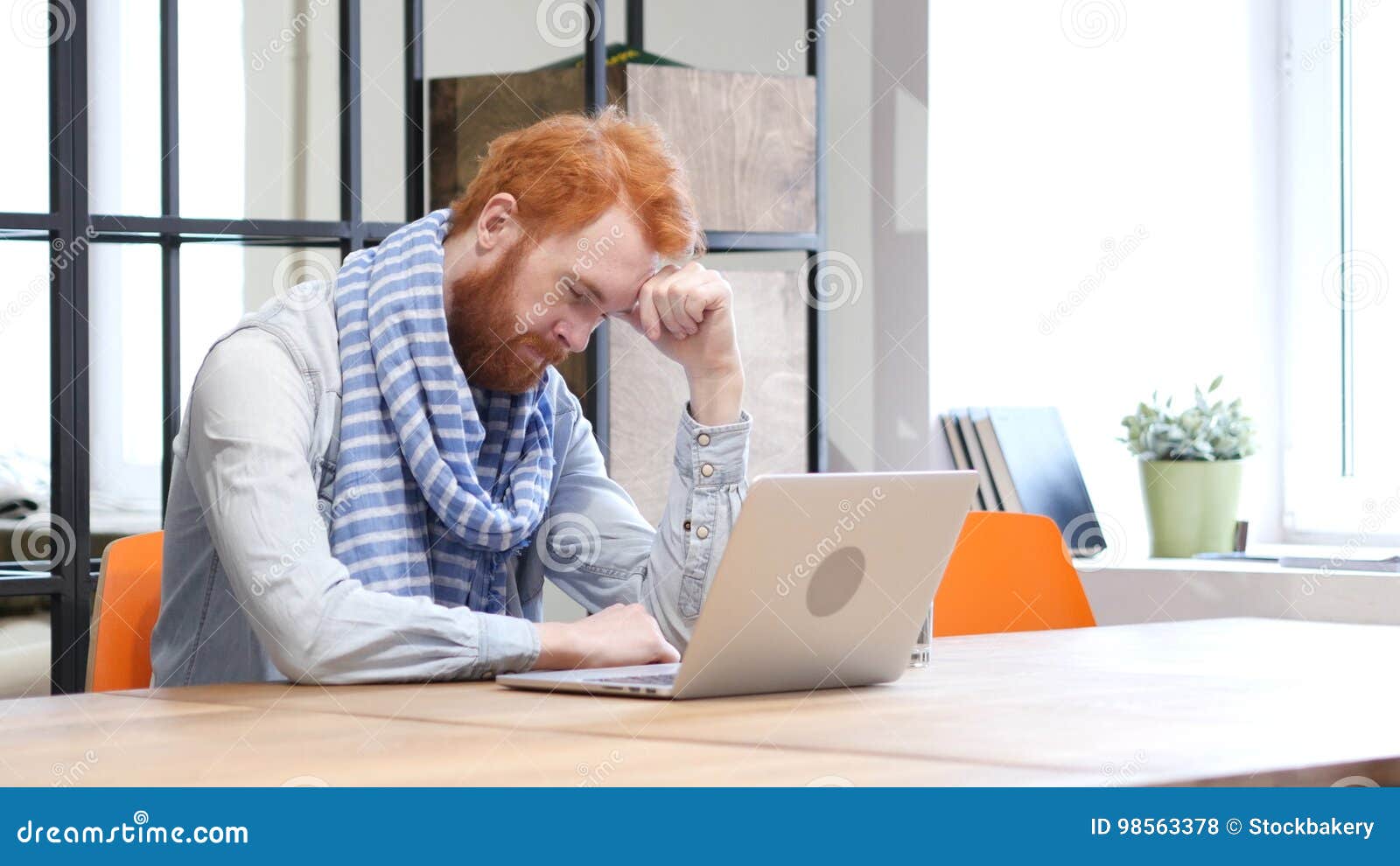 Man Sleeping at Work stock photo. Image of uninterested - 98563378