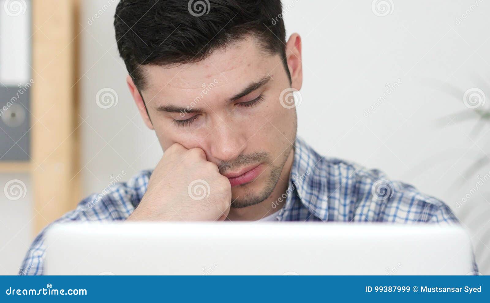 Man Sleeping at Work, Napping Stock Image - Image of closeup ...