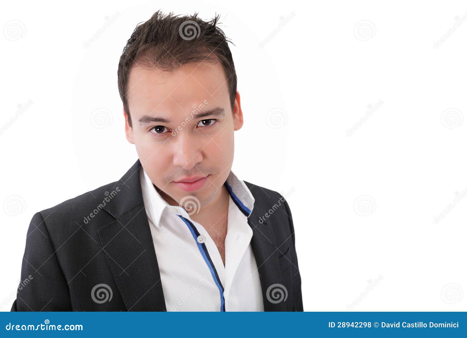 Man slightly smiling stock photo. Image of close, happy - 28942298